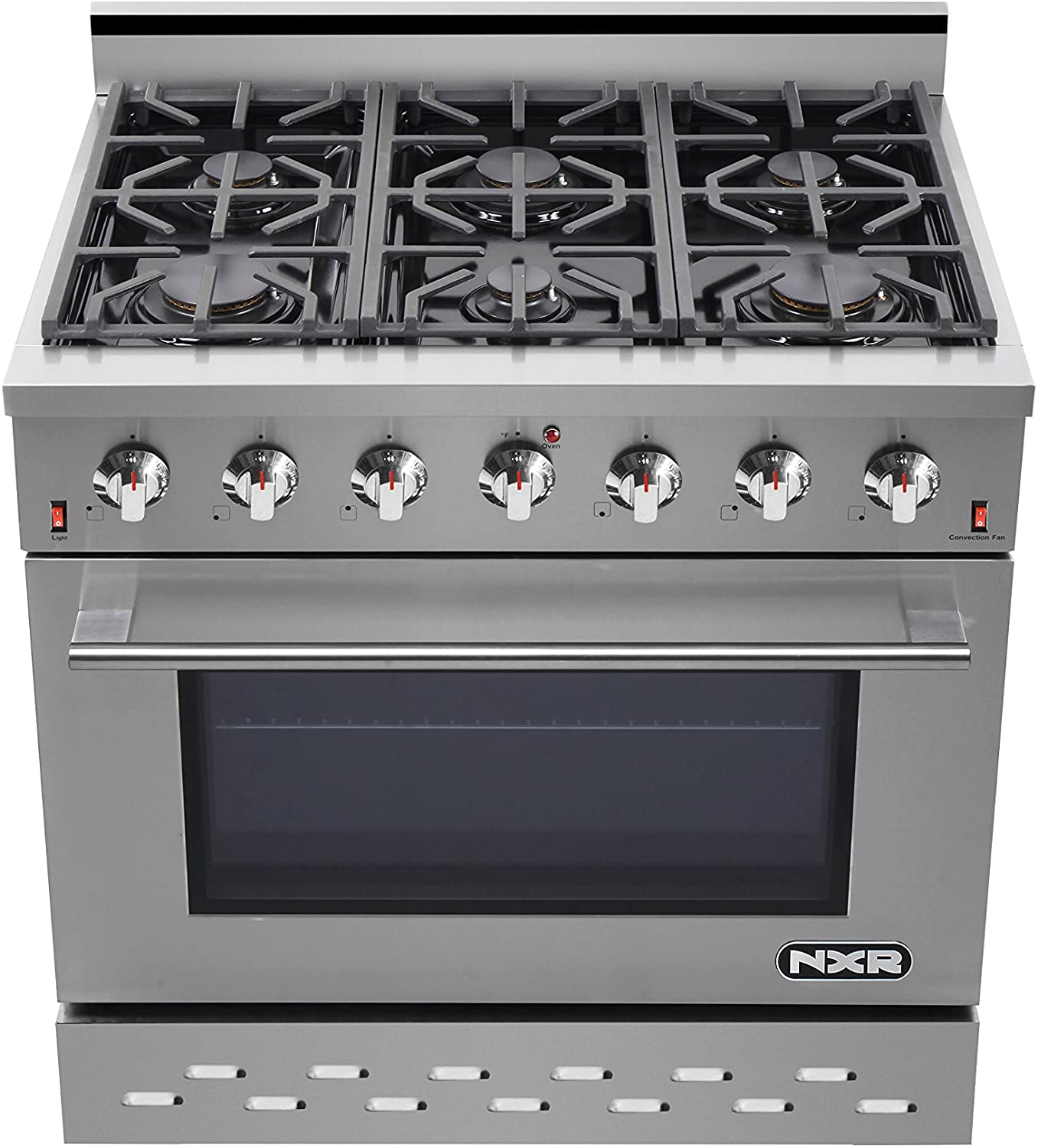 36 Stainless Steel Pro Style Propane Gas Range with 5.5 cu.ft. Oven nxrbusiness